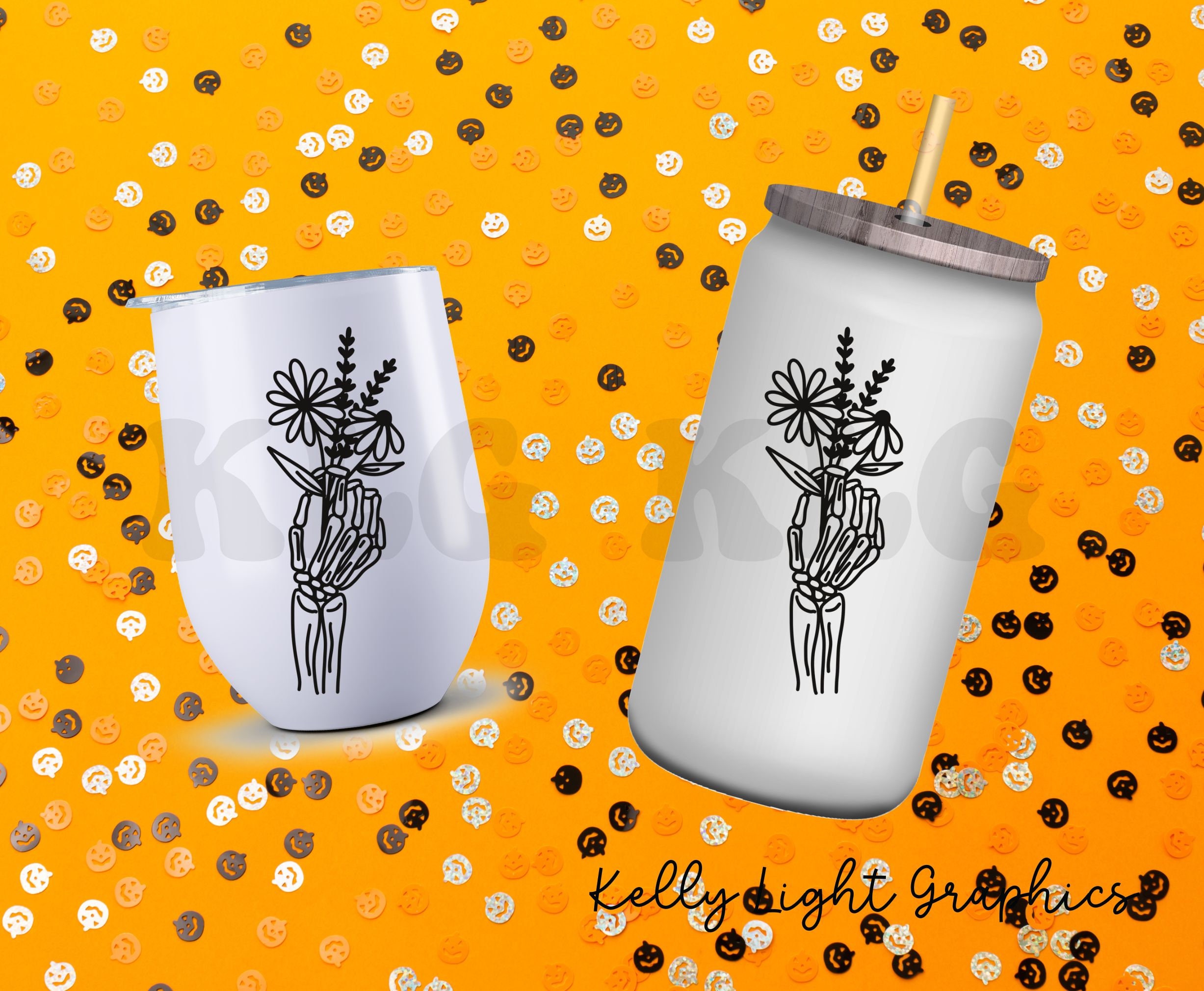 Skeleton Hand Flower Bouquet Svg, Skeleton Svg, Skeleton Graphic ...