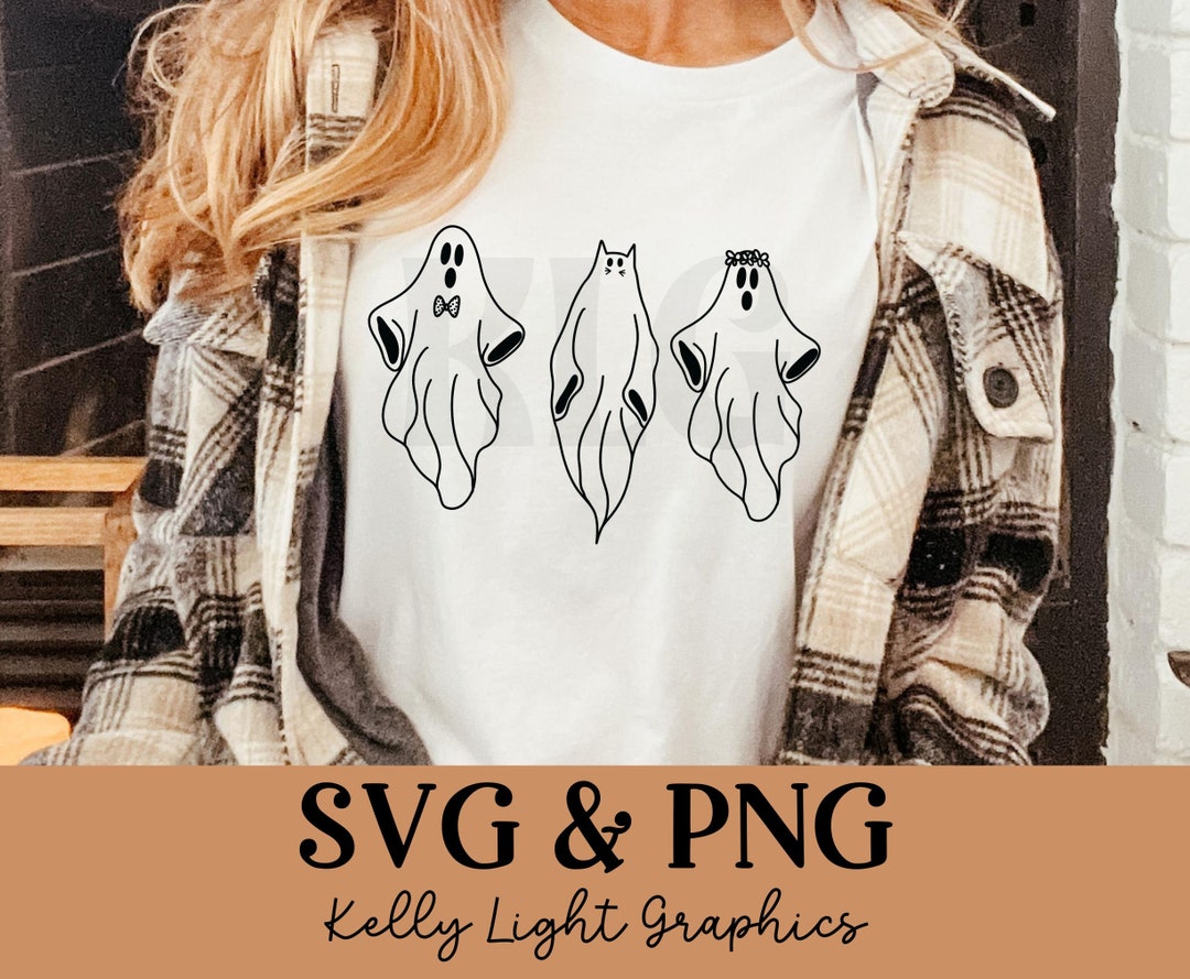 Fantasma svg, Fantasmas Png, Halloween svg, Gato Fantasma SIlhouette ...