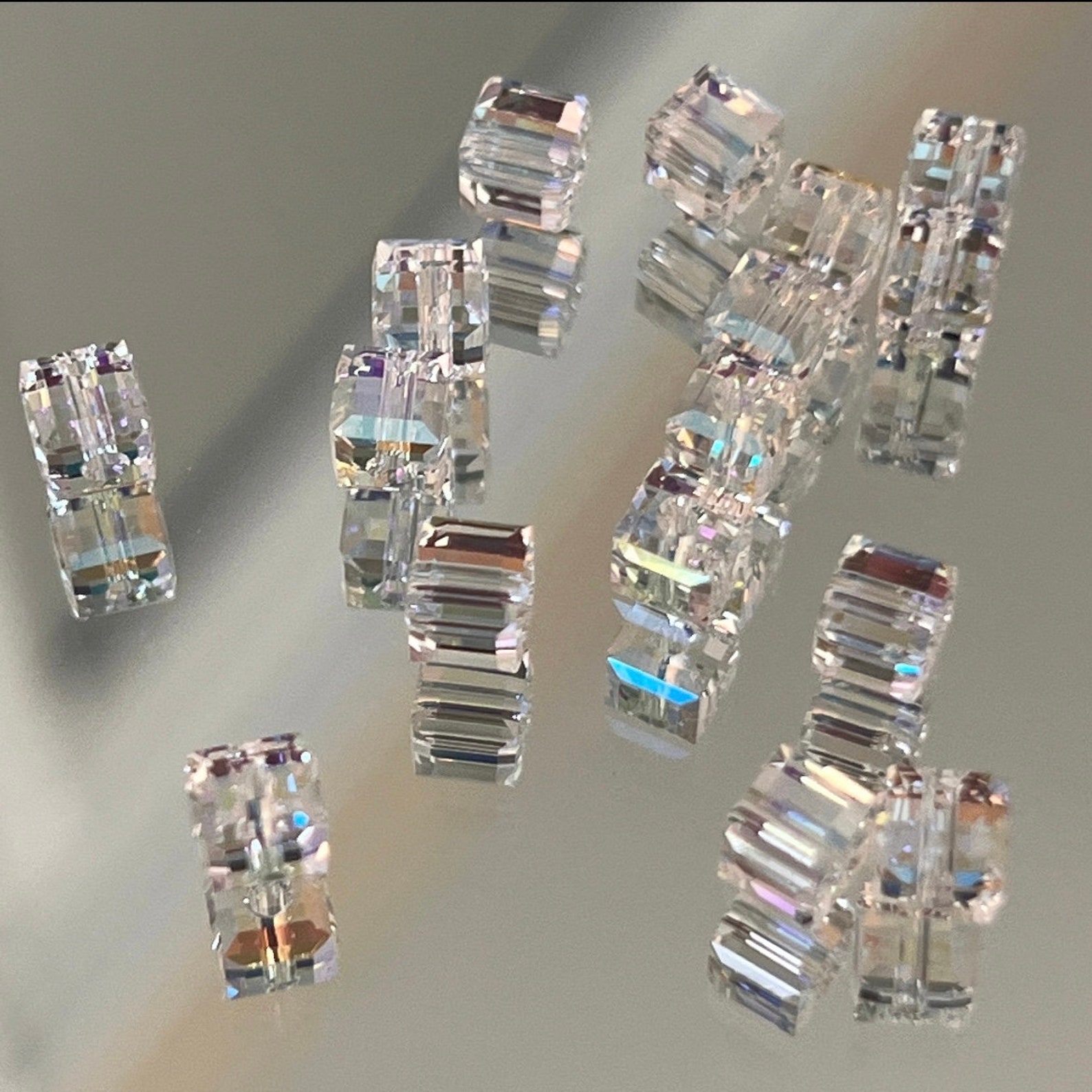 Swarovski Crystal Beads Choice 4mm or 6mm Crystal Cube Beads - Etsy