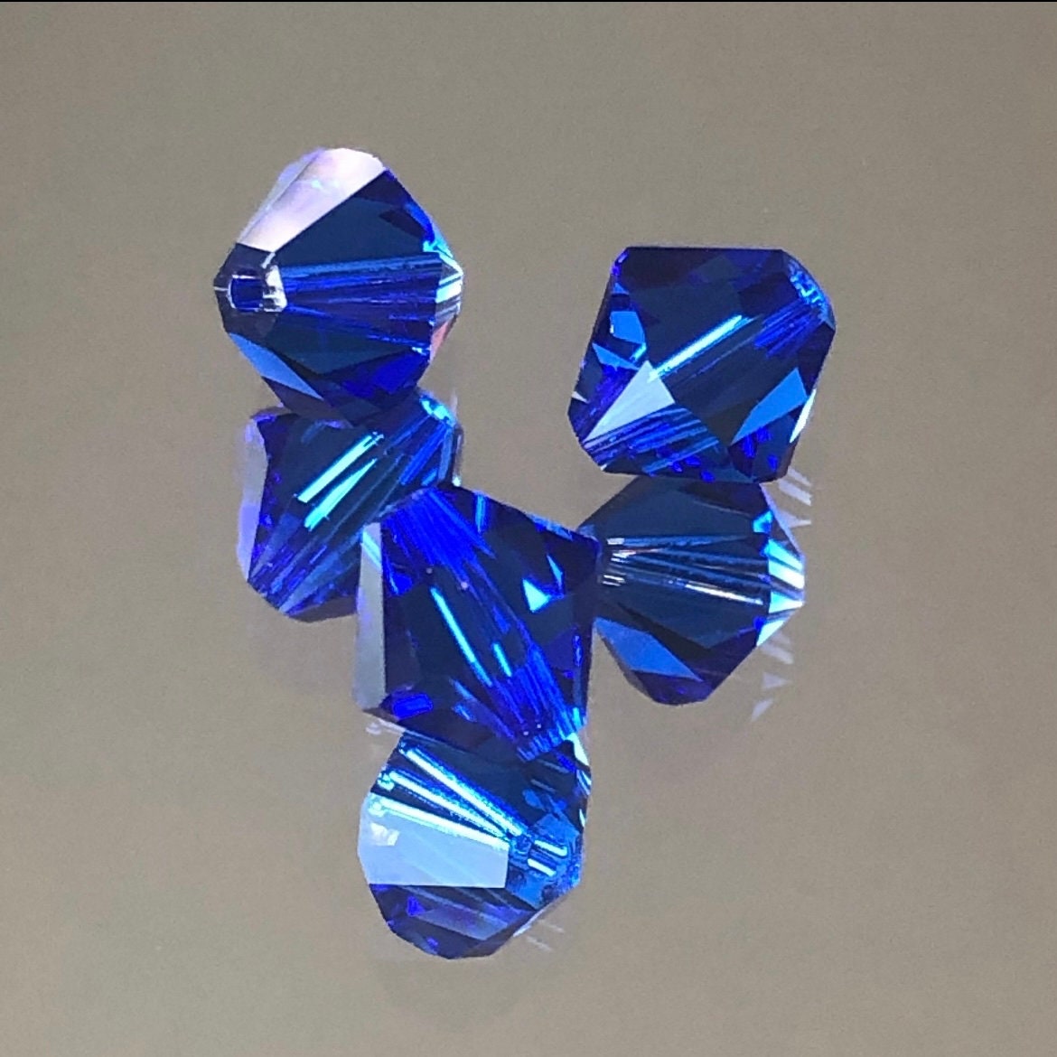 Swarovski Crystal Beads - Majestic Blue Crystal Beads - Choice of 3, 4 ...