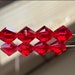 Swarovski Crystals - Choice 6mm, 8mm or 10mm Crystal Butterfly Bead - Light Rose - Vertical Top ...