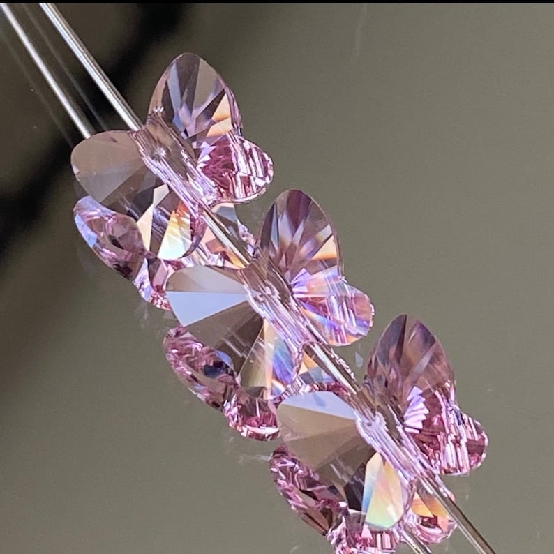 Swarovski Crystals Choice 6mm 8mm or 10mm Crystal Butterfly - Etsy