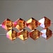 Swarovski Crystals - Choice 6mm, 8mm or 10mm Crystal Butterfly Bead - Light Rose - Vertical Top ...