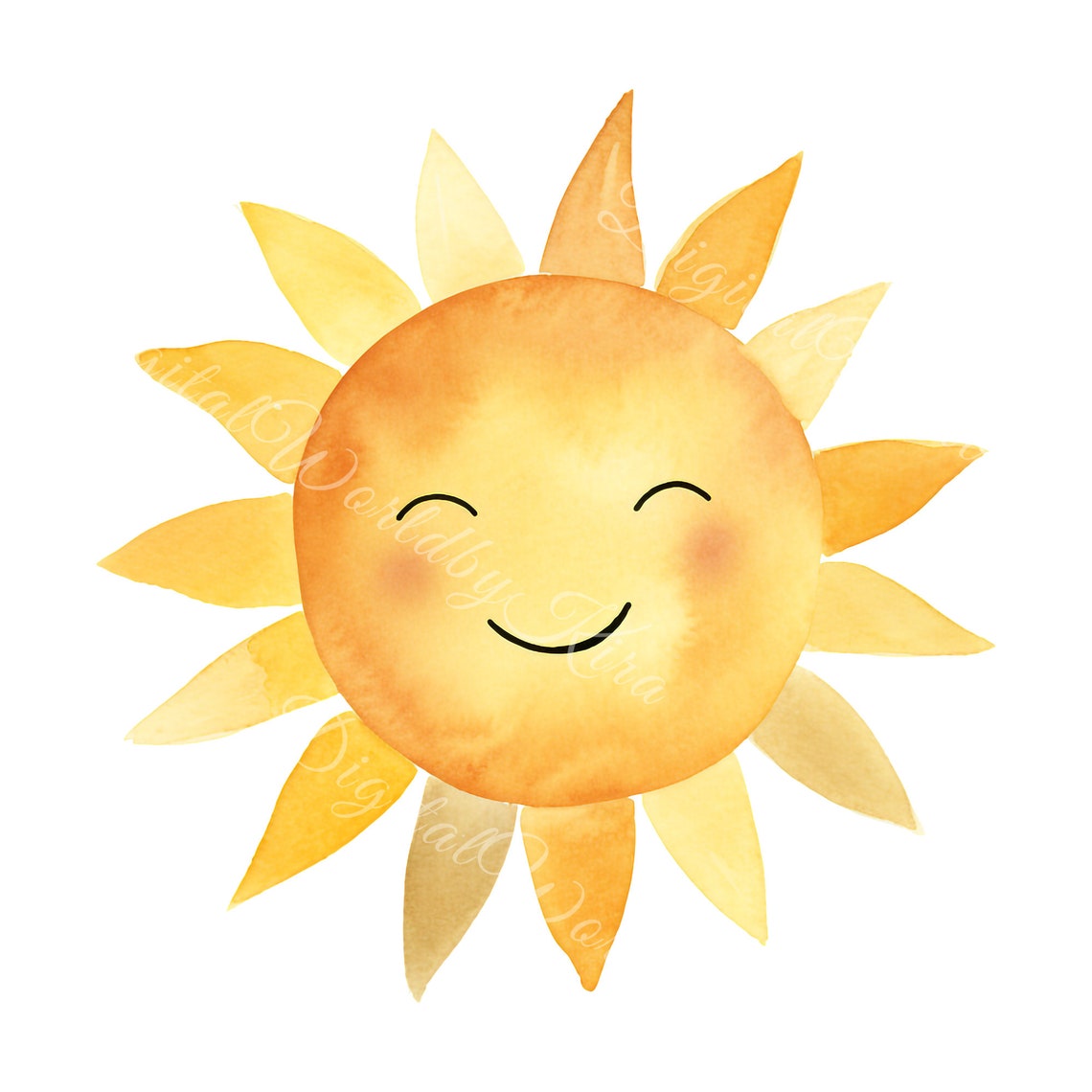 Watercolor Clipart, Hand Drawn Clipart ,digital Scrapbooking ...