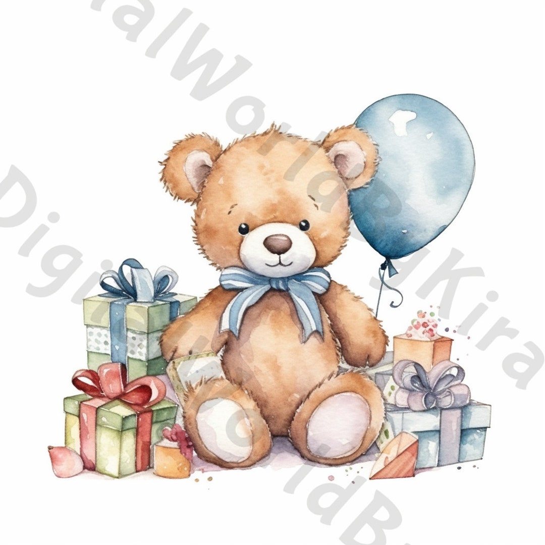 Family Clipart Balloon Clip Art Bear Family Clipart - Etsy UK