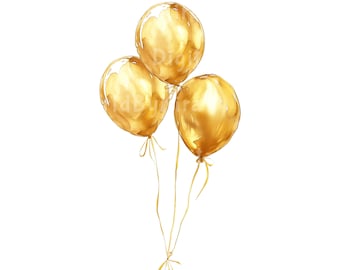 Watercolor Balloons Clipart Png, Birthday Clipart, Balloon Png ...