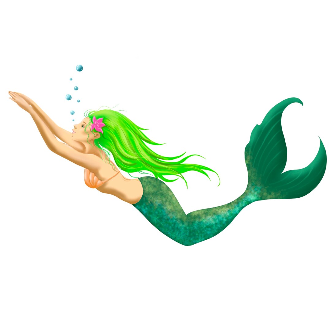 Mermaid Clipart Mermaid Art Girl Illustration Mermaid Png