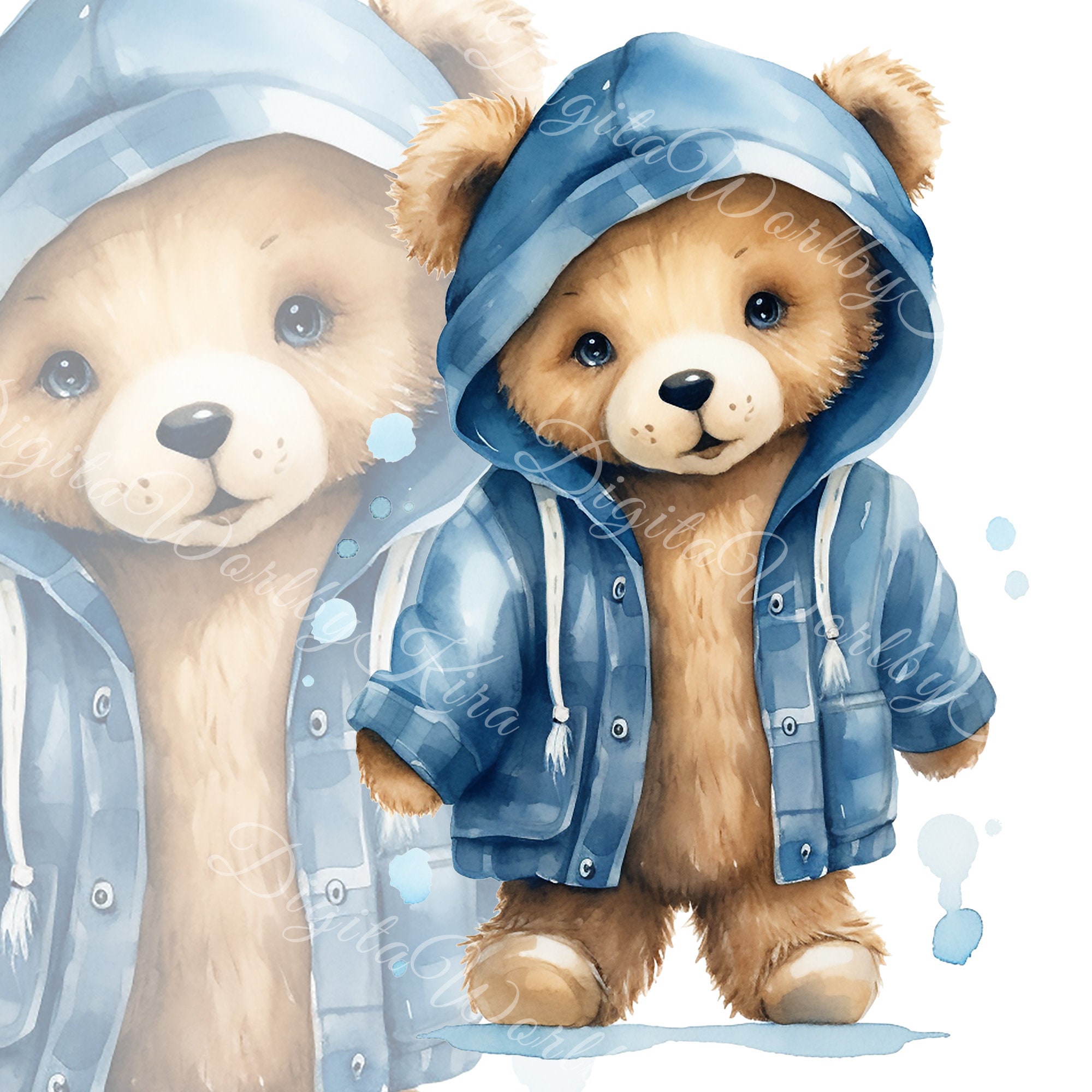 Teddy Bear, Clip Art, Digital Download, Collage Images, Digital Clipart ...