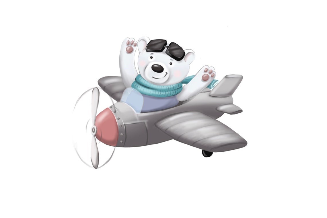 Teddy Bear Pilot Png Clipart, Png Clipart, Illustration, Teddy Bear ...