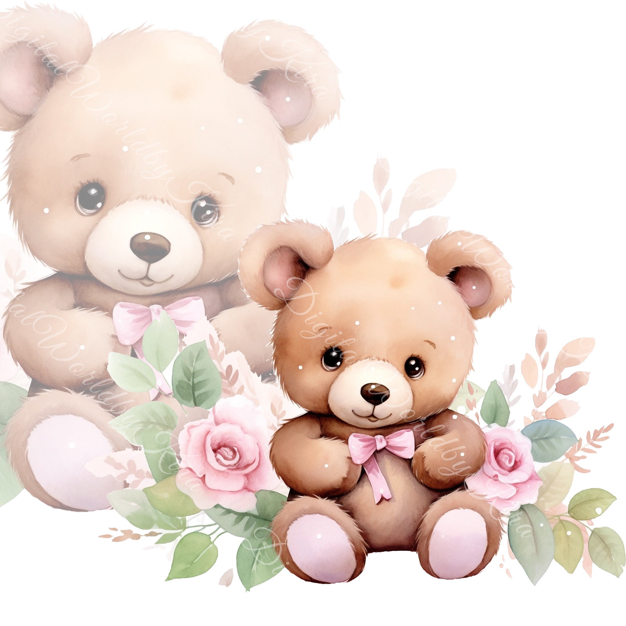 Boho Teddy Bear, Digital Download Art, Popular Png, Digital Wall Art ...