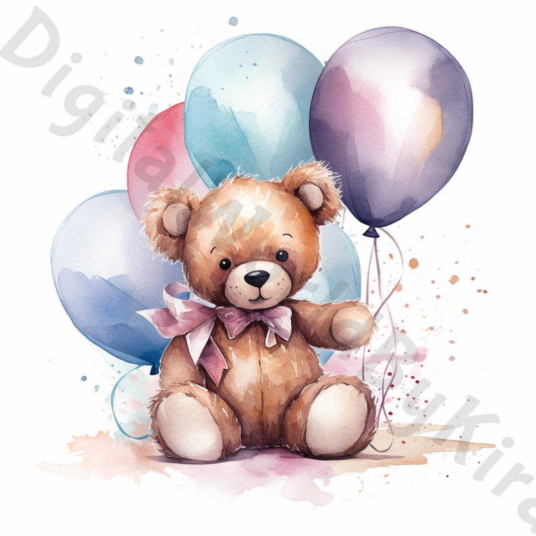 Teddy Bear, Clip Art, Digital Download, Collage Images, Digital Clipart ...