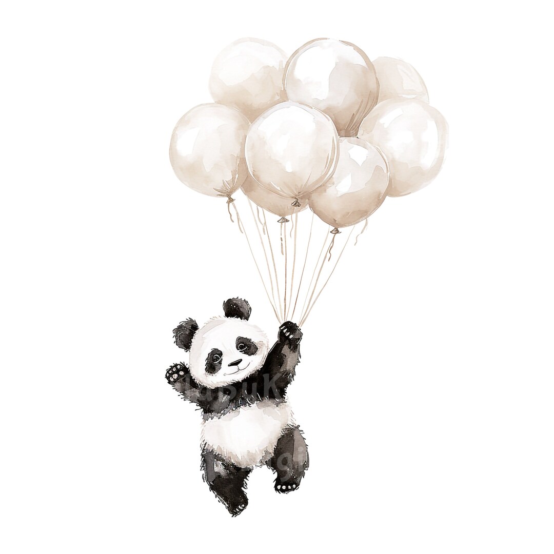 Panda Png Clipart - Baby Shower Digital Illustration, Baby Birthday Art ...