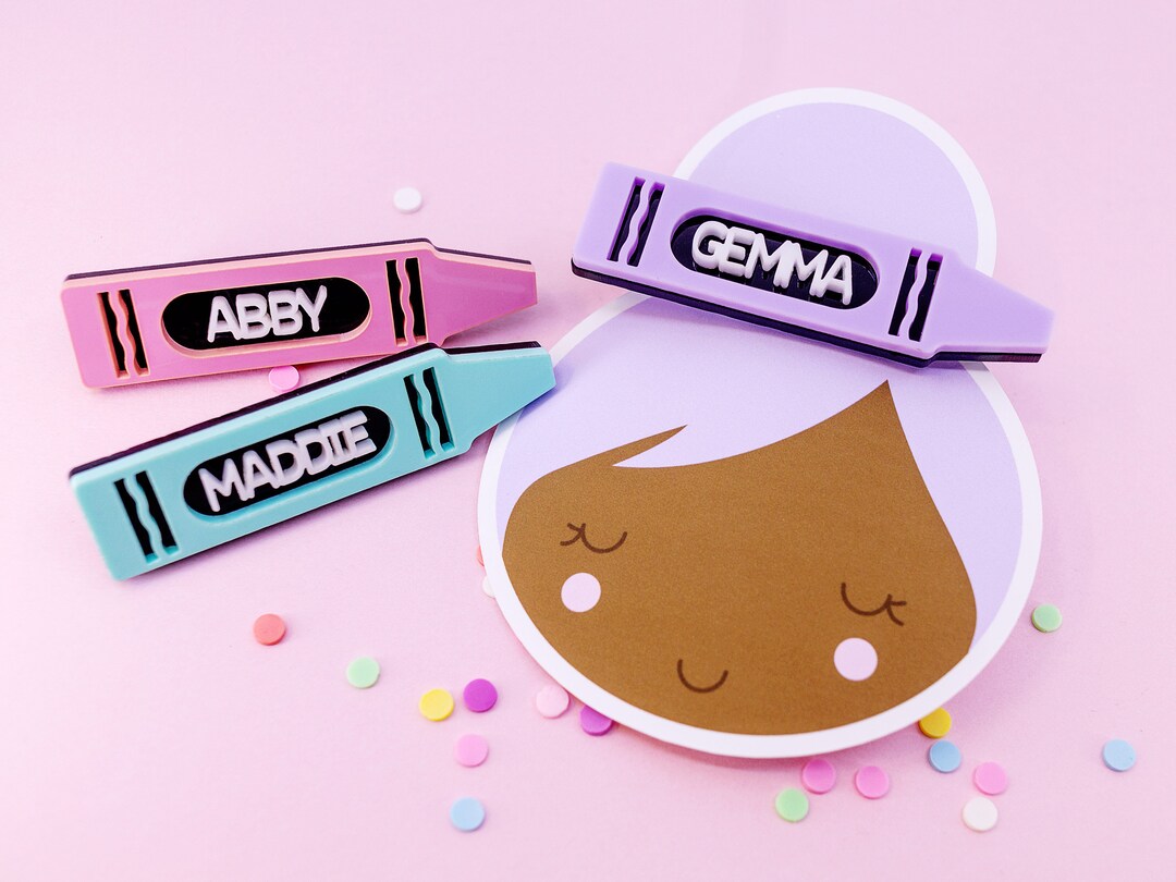 Personalized Name Hair Clips Back to School Hair Clip Hair Bow ...