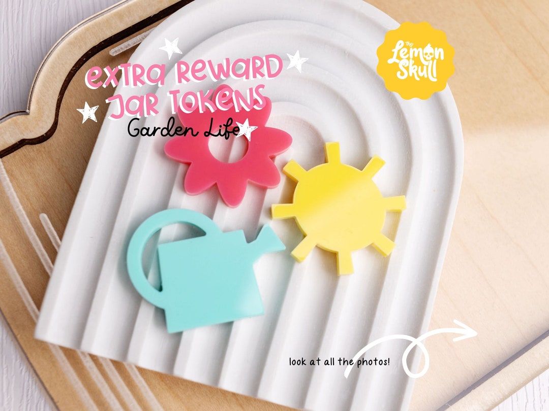 Garden Extra Reward Jar Tokens Watering Can Tokens Flower Tokens Sun ...