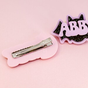 Personalized Name Hair Clips Halloween Hair Clip Hair Bow Alligator ...