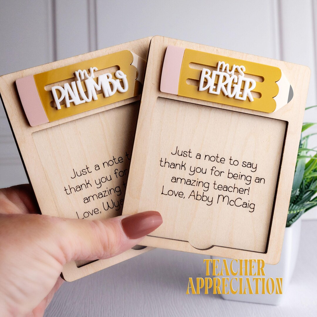 Pencil Post It Note Holder - Sticky Note Holder for Teacher ...