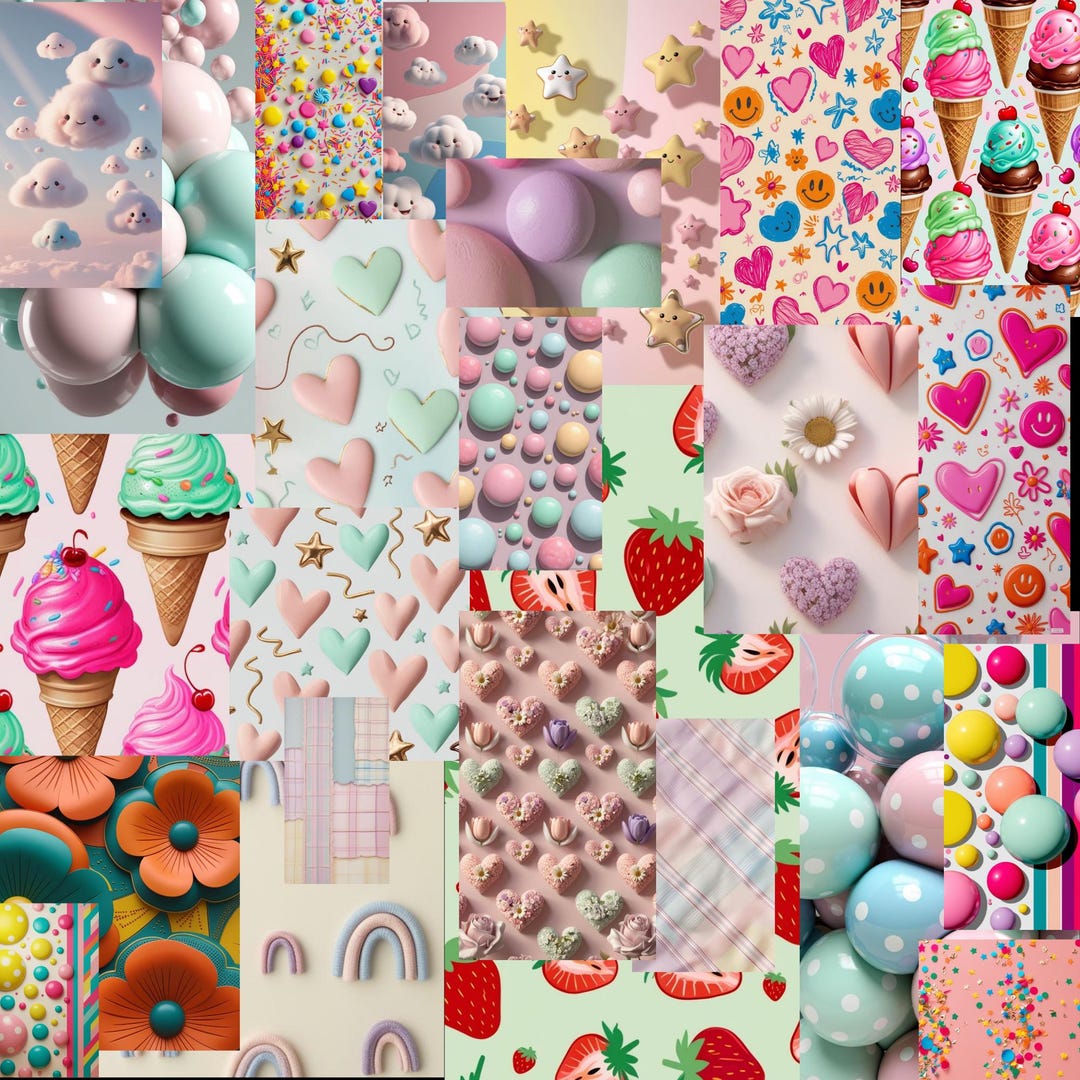 Colorful Chaos: Playful Phone Backgrounds - Etsy