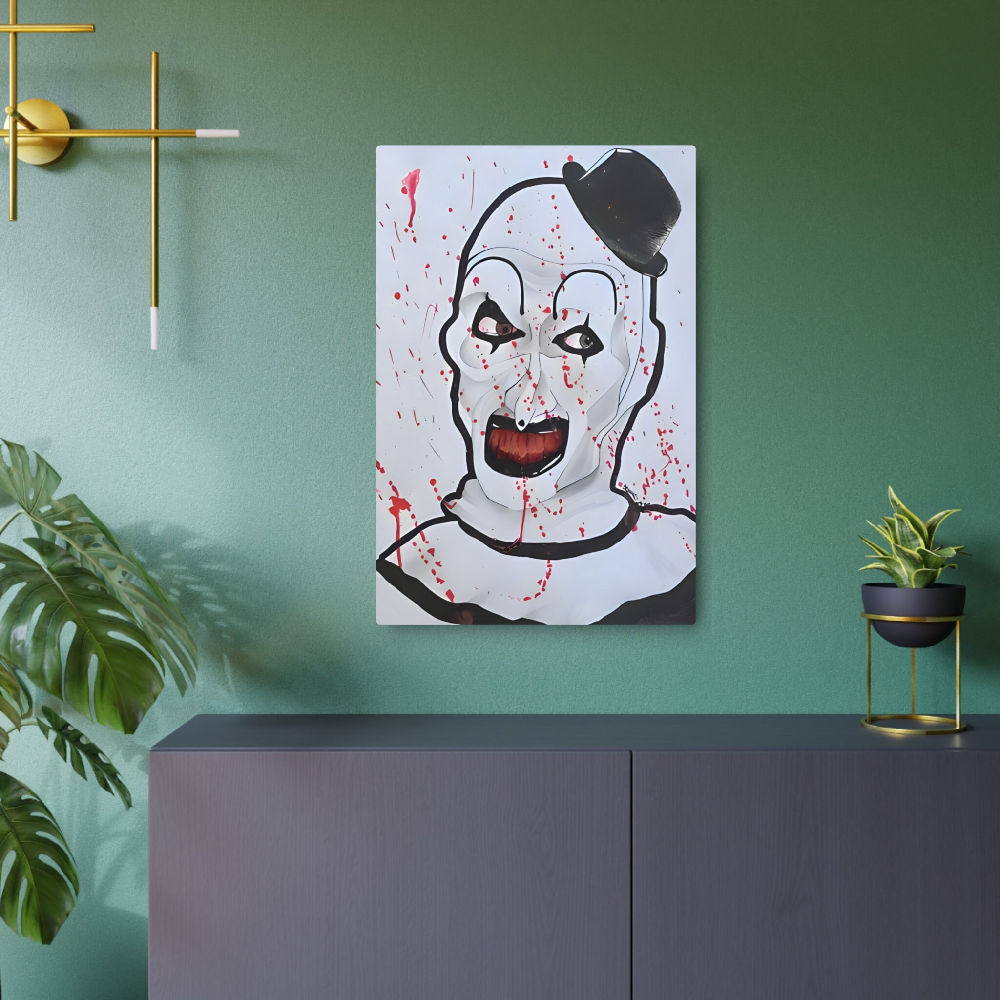 Art the Clown Metal Art Sign Clowncore Clown Art Metal Clown - Etsy