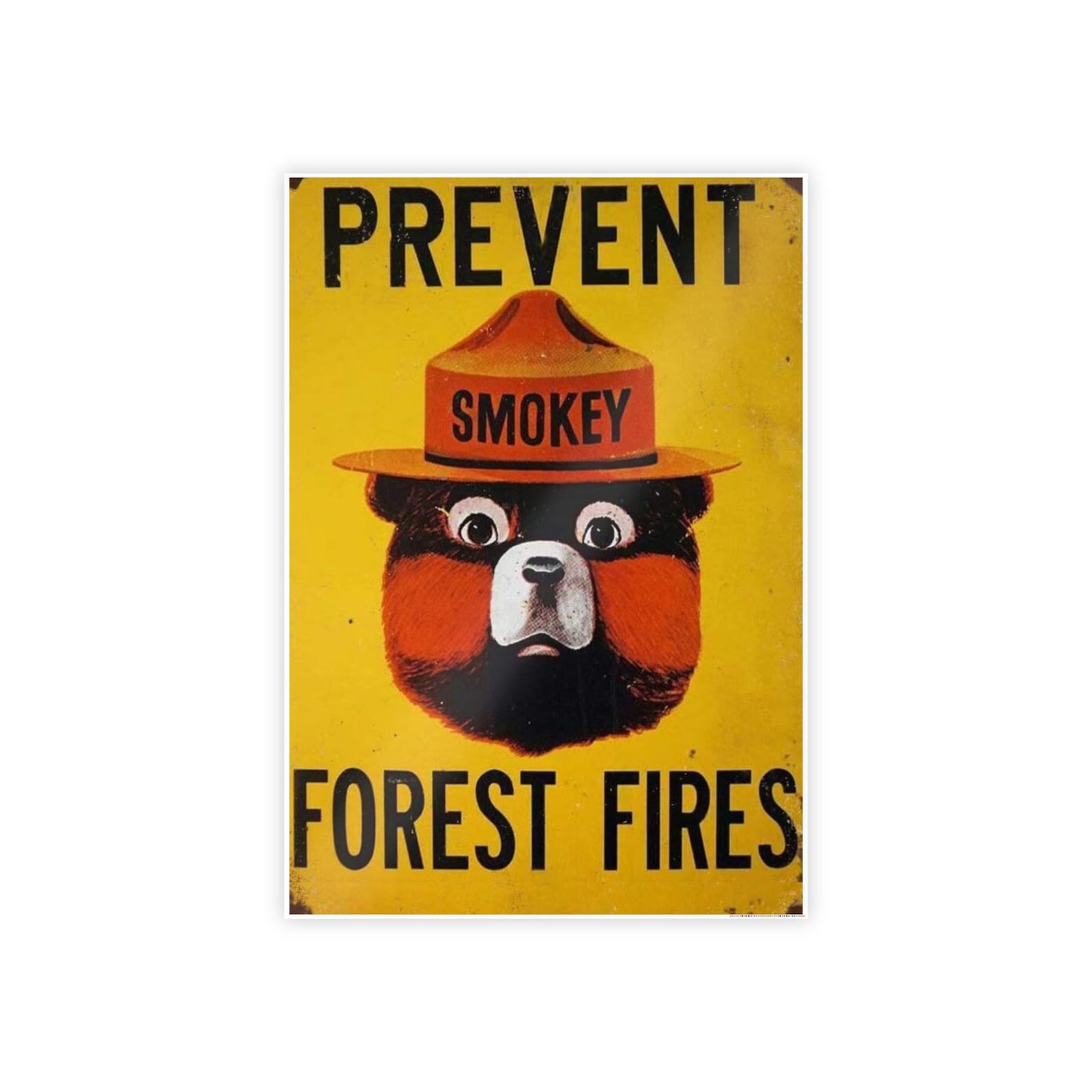 Smokey the Bear Posters, Smokey Art Sign, Classic Smokey the Bear ...
