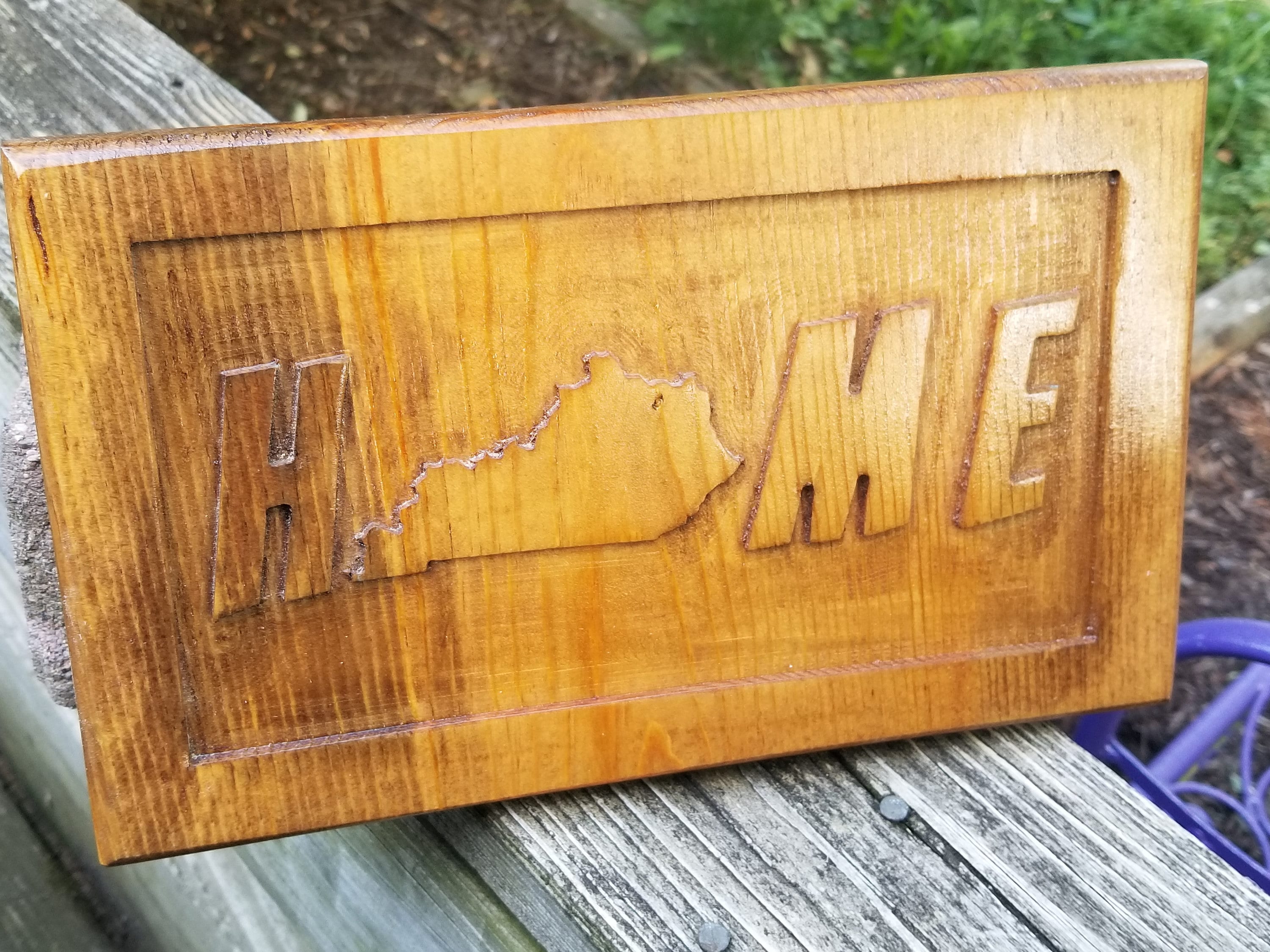 Kentucky Home Sign, Burnt, Laser Engraved, Laser Burner, Lexington ...