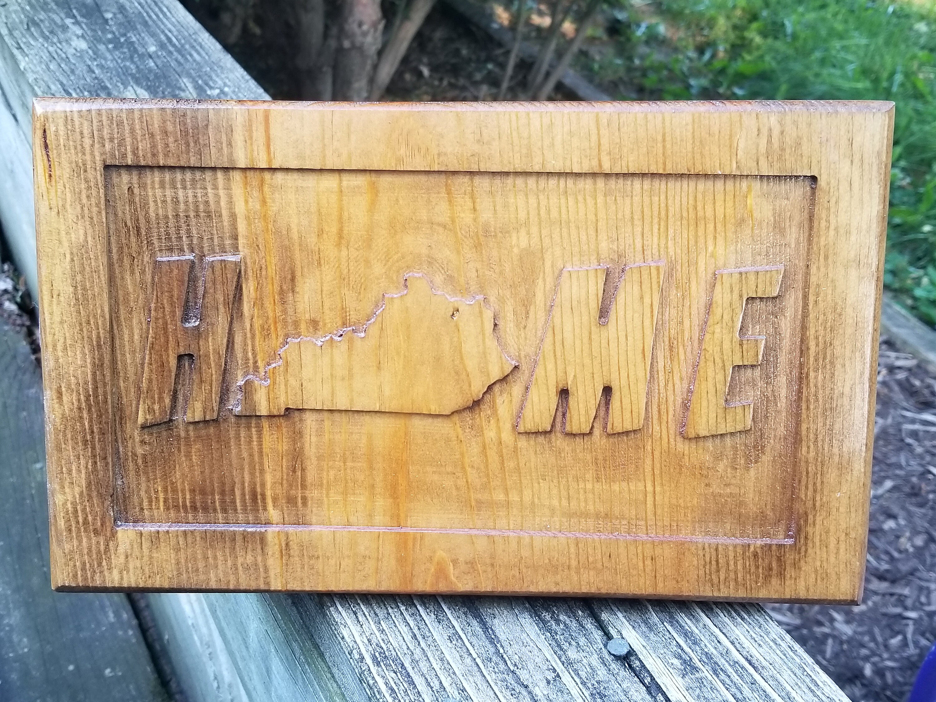Kentucky Home Sign, Burnt, Laser Engraved, Laser Burner, Lexington ...