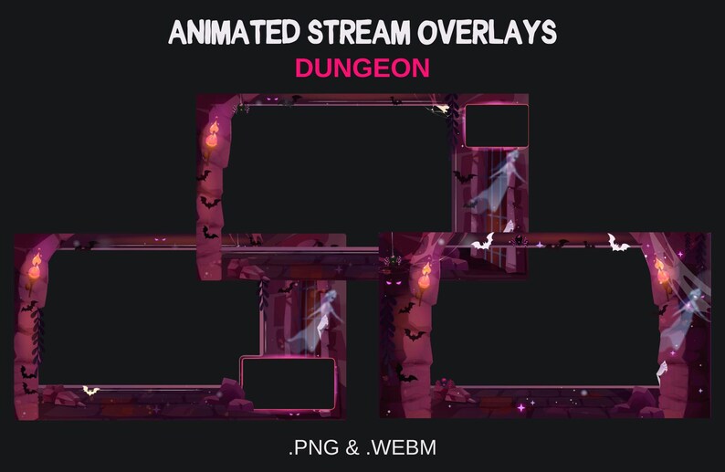 Animated Dungeon Stream Package: Spooky Halloween Twitch Overlay - Etsy