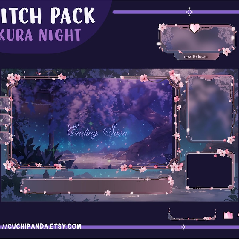 Twitch Layouts Cherrys - Etsy UK