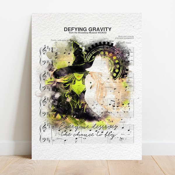 Wicked the Musical Wall Poster - Etsy