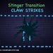 Animated Claw Strikes Stream Transition: Dark Blue Scars Overlay - Etsy