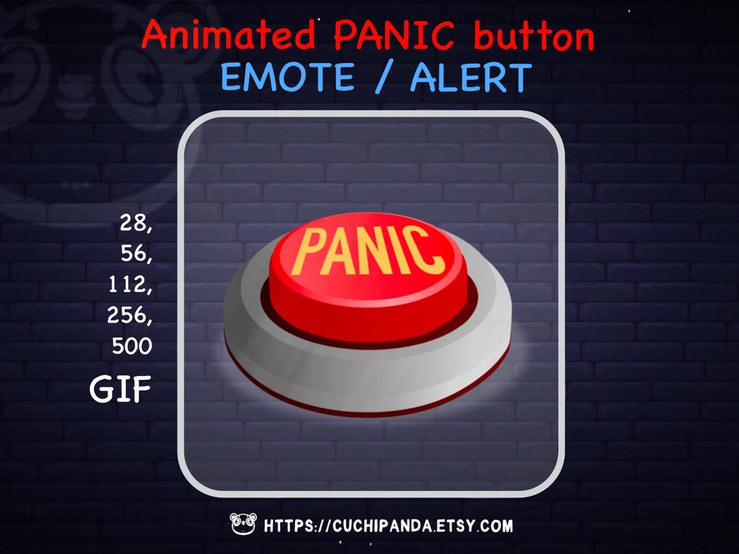 Animated Panic Button Emote, Twitch Alert, Emote for Streamer - Etsy