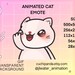 Animated Cat Emote, Waving Hand, Hi, Hello Kawaii for Twitch, Discord ...