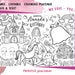 Printable Princess Coloring Placemat Party Birthday Activity Sheet ...