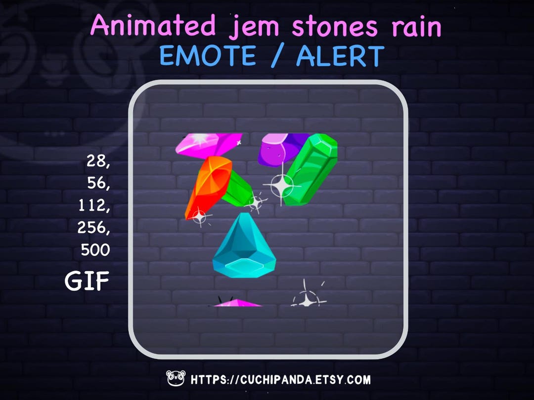 Animated Bits Rain Emote, Bits Donation Alert, Twitch, Stream - Etsy