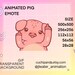 Animated Pig Emote, Middle Finger Emote, Kawaii for Twitch, Discord ...