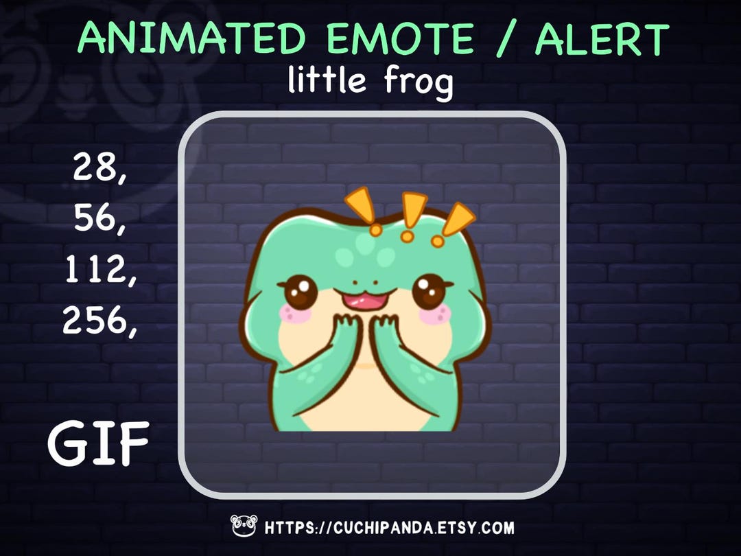 Animated Frog Emote, Clapping His Hand, Chibi Froggy, Kawaii for Twitch ...