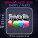 Animated Mod Love Emote: Twitch & Discord Streamers (digital Download ...