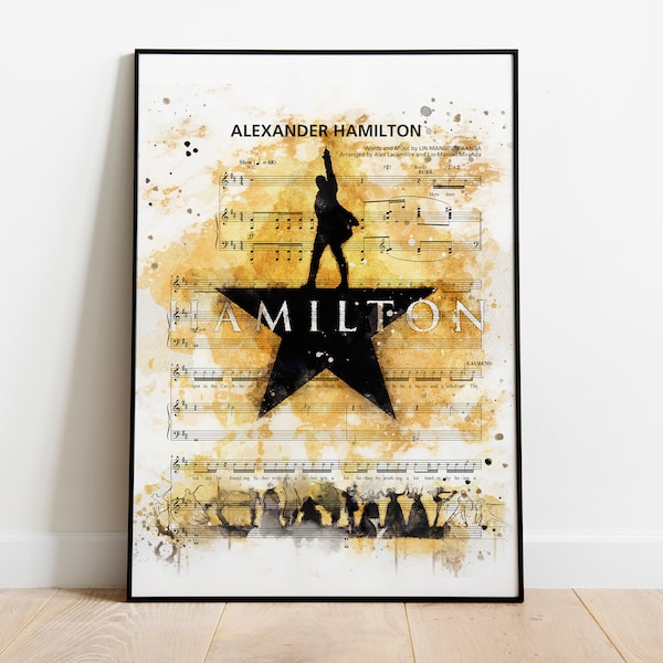 Hamilton Musical Poster - Etsy