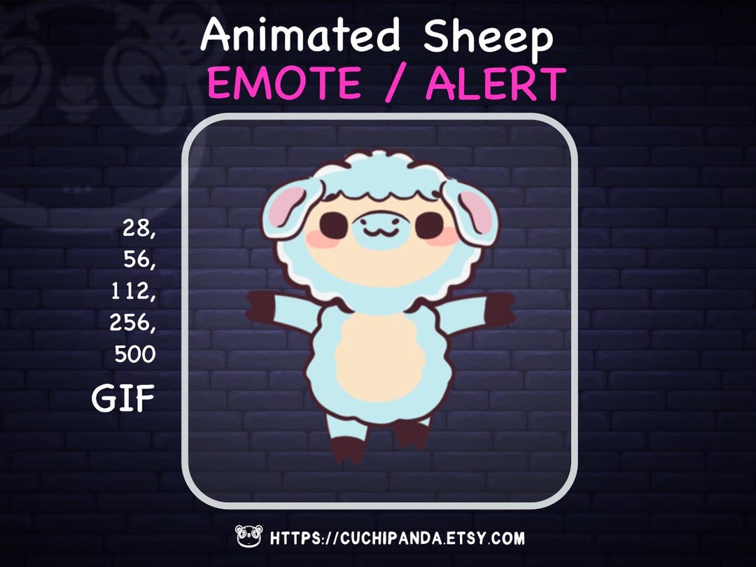 Sheep Dance Animated Emote, Sheep Alert - Etsy