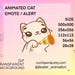 Animated Cat Emote, Alert, Party Firecracker Confetti, Kawaii for ...