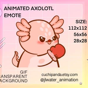 Animated Axolotl Emote, Punching, Kawaii for Twitch, Discord, Youtube ...
