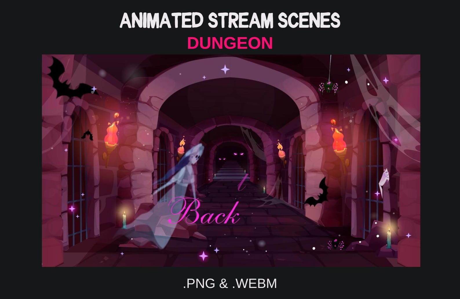 Animated Dungeon Stream Package: Spooky Halloween Twitch Overlay - Etsy