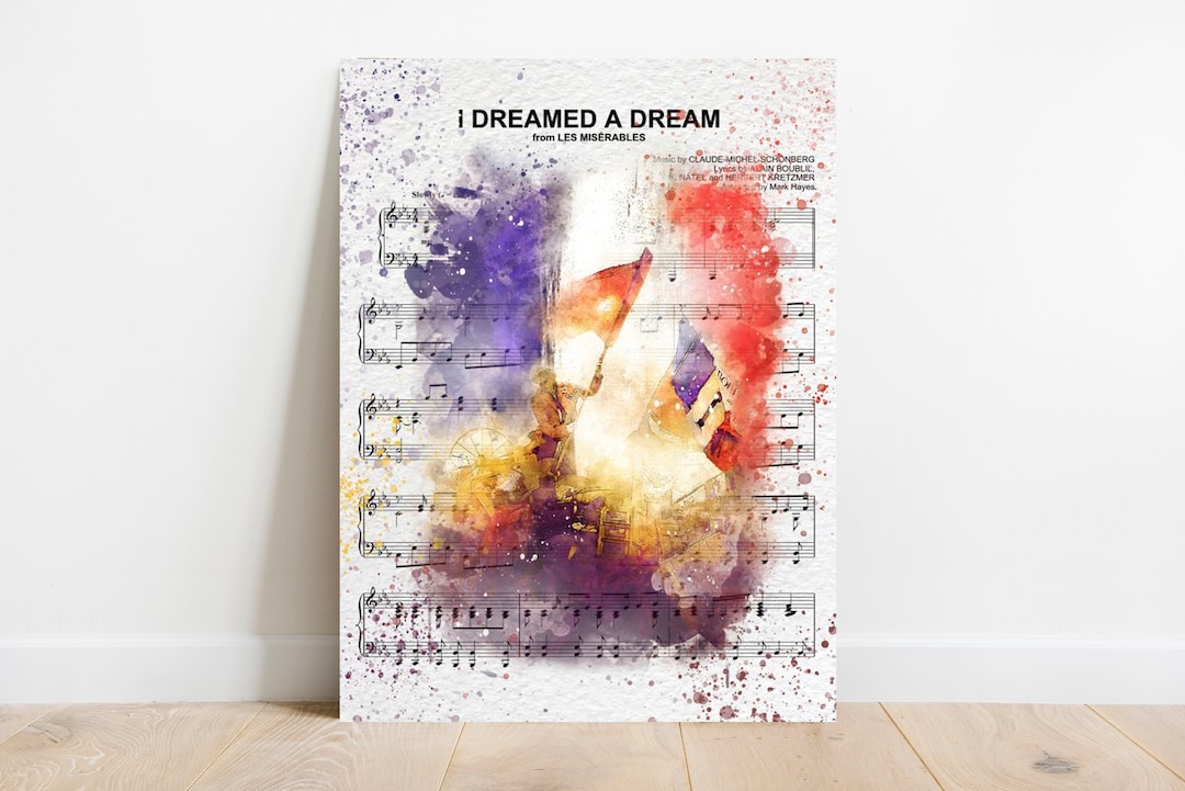 Les Miserables Musical Poster Wall Art Gift Editable Digital Poster ...