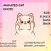 Animated Cat Emote, Middle Finger Emote, Kawaii for Twitch, Discord ...