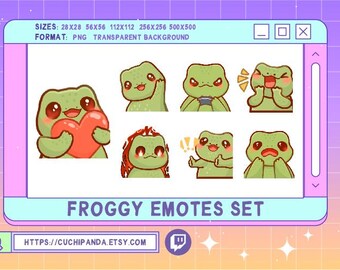 Stuffed Froggy Emotes for Discord, Twitch and Youtube - Etsy