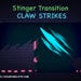 Animated Claw Strikes Stream Transition: Dark Blue Scars Overlay - Etsy