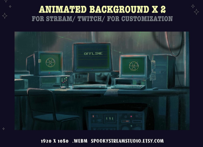 Post-apocalyptic Laboratory Animated Screens | Cyberpunk Sci-fi Lab ...