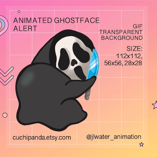 Twitch Alerts Animated Ghostface - Etsy