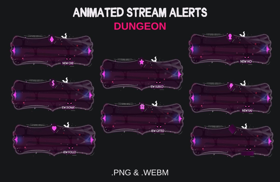 Animated Dungeon Stream Package: Spooky Halloween Twitch Overlay - Etsy