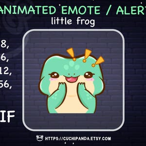 Animated Frog Emote, Clapping His Hand, Chibi Froggy, Kawaii for Twitch ...