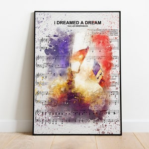 Les Miserables Musical Poster Wall Art Gift Editable Digital Poster ...